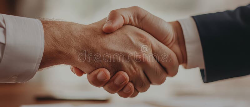 Diverse Hands Shaking Over a Desk in Professional Setting Stock Image ...