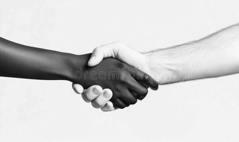 Diverse Hands Shaking Symbolizing Unity, Cooperation, and Inclusivity ...