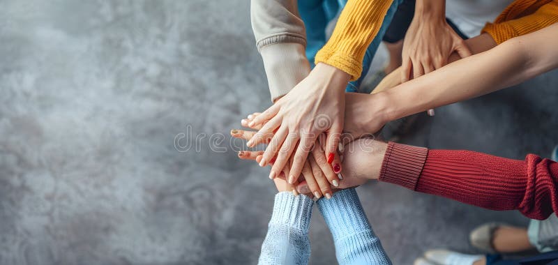 Hands Stacked on Each Other Teamwork Symbol Icons Isolated on White ...