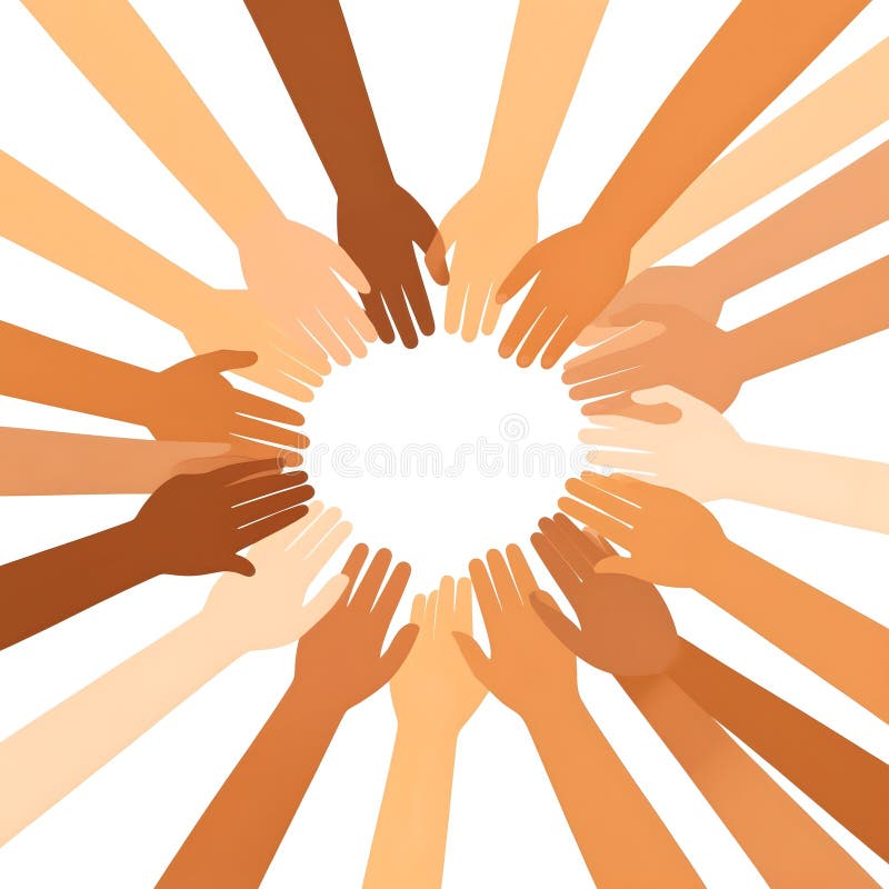 Multicultural Hands Circle Stock Illustrations – 1,199 Multicultural ...