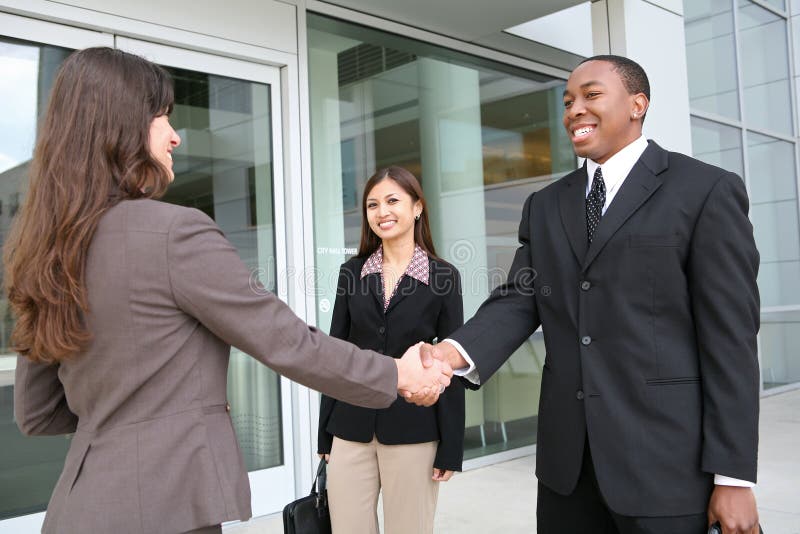 Diverse Handshake stock photo. Image of attractive, debate - 4864392