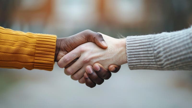 Diverse Handshake Symbolizes Unity, Collaboration, Success, Teamwork ...