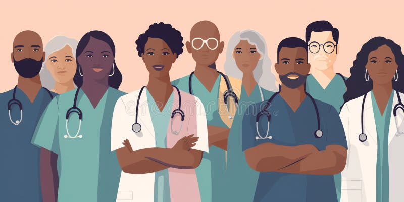 Female Doctors Diverse Stock Illustrations – 146 Female Doctors Diverse ...