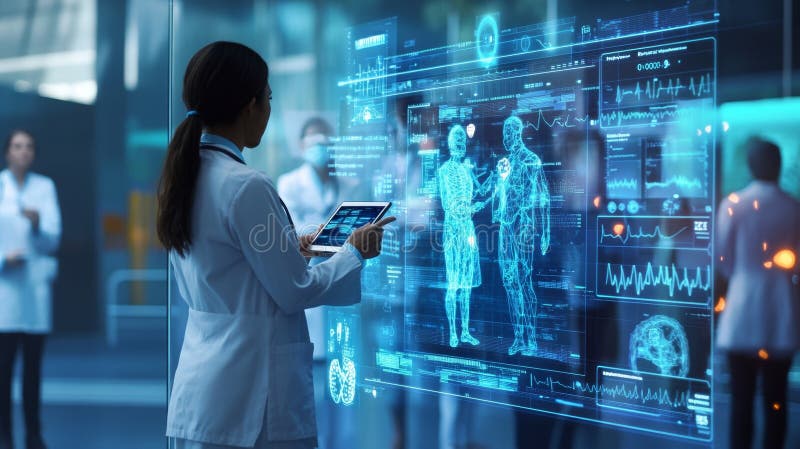 Diverse Healthcare Team Discusses Patient Data and Analytics Stock ...