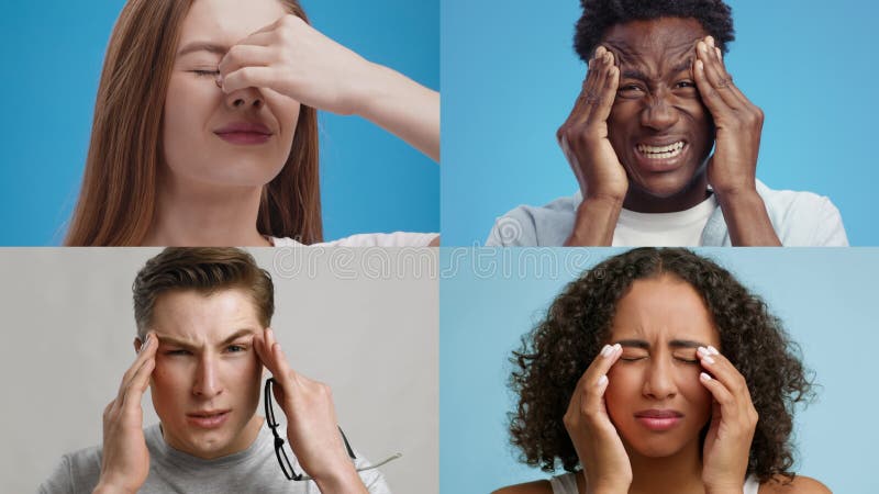 Diverse Individuals Expressing Pain and Discomfort in a Healthcare ...