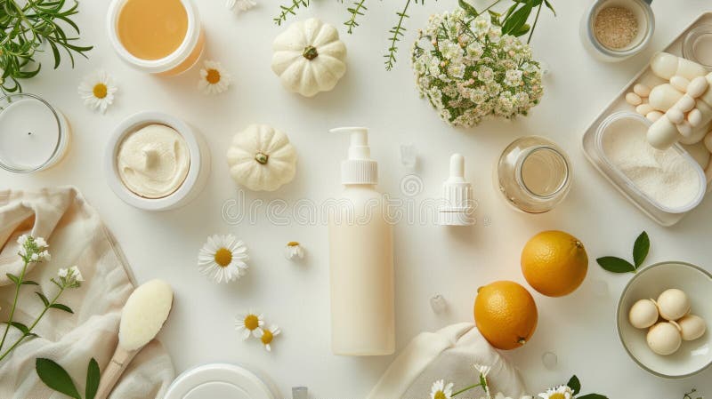 Diverse Items Arranged on a Table Stock Image - Image of composition ...