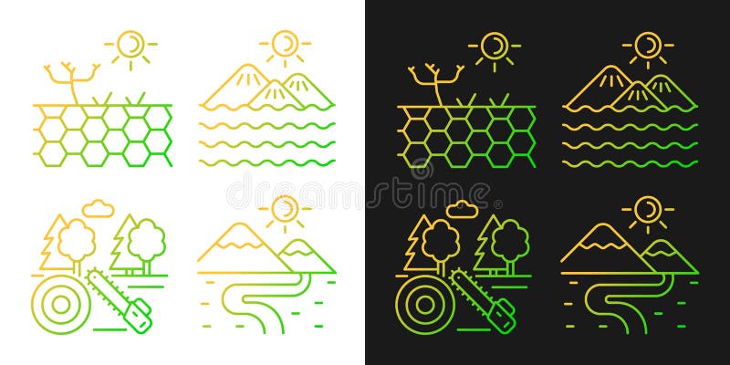 Landforms Icon Set Stock Illustrations – 34 Landforms Icon Set Stock ...