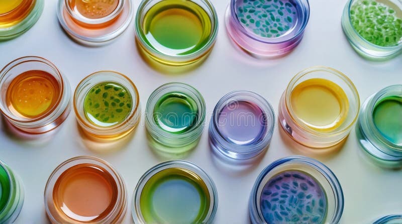 Diverse Microalgae Samples Stock Illustrations – 5 Diverse Microalgae ...