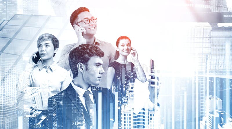 Diverse Modern Business Team. Technology Stock Image - Image of filter ...