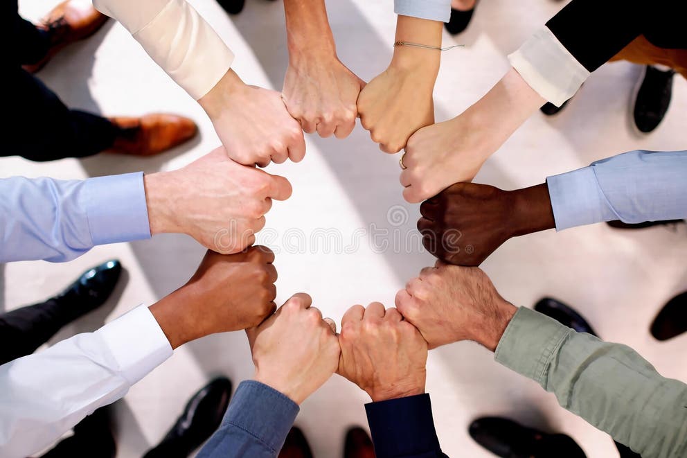 Diverse Multicultural Hand Stack in Circle Stock Photo - Image of ...