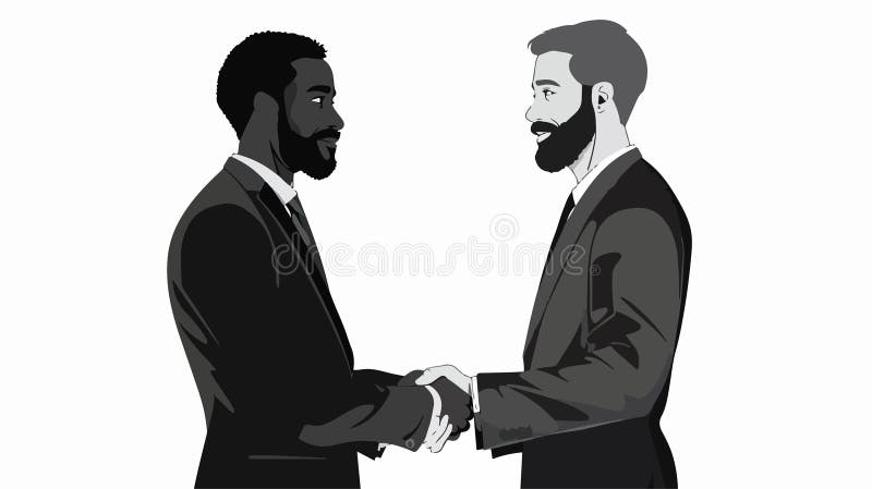 Diverse Multicultural Partnership Handshake of Black and White Hands ...