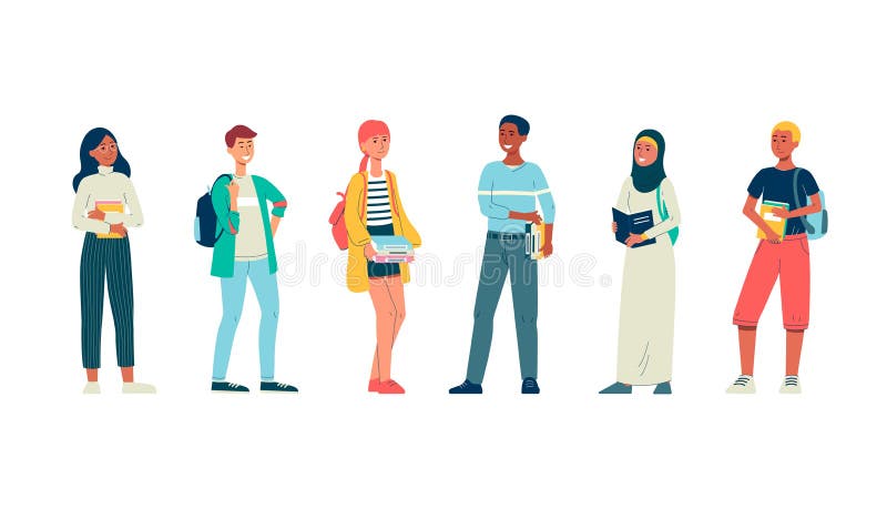 Multicultural Students Stock Illustrations – 2,461 Multicultural ...