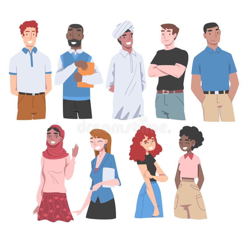Diverse Multiracial and Multicultural People Characters Isolated on ... Diverse Multiracial and Multicultural People Characters Isolated on ...