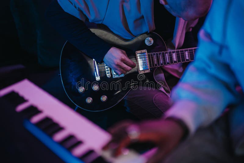 Diverse Musicians Collaborating Music Production Studio Environment ...