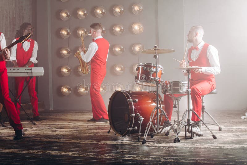 Diverse Musicians Showing Sucessful Performance Stock Image - Image of ...