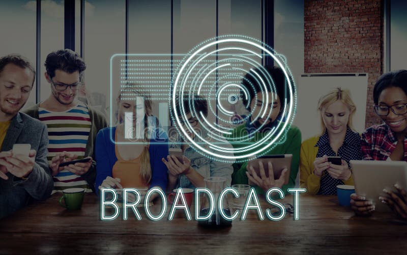 Diverse People Digital Devices Wireless Communication Concept Stock ...