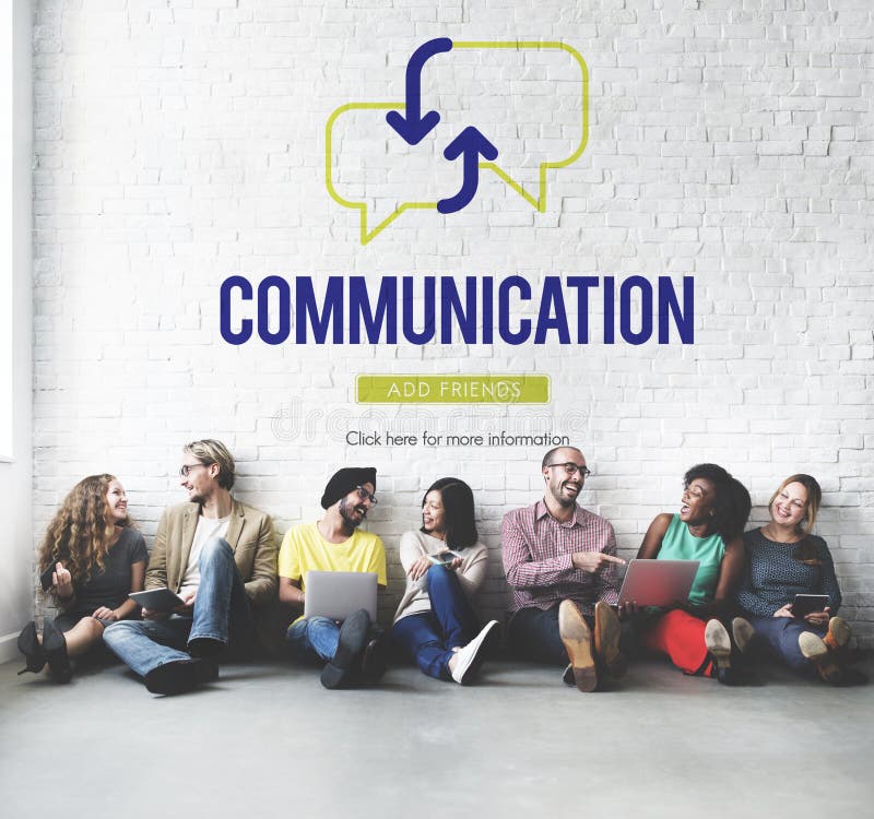 Diverse People Discussing Communication Online Concept Stock Image ...