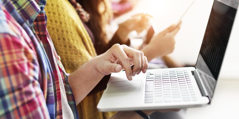 Diverse People Electronic Devices Concept Stock Image - Image of laptop ...