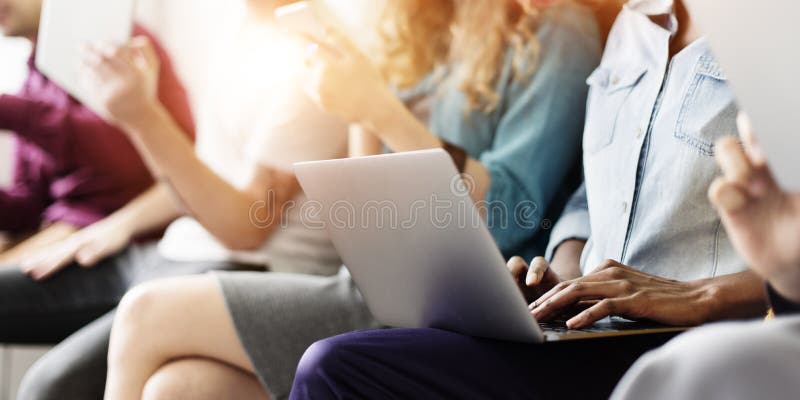 Diverse People Electronic Devices Concept Stock Image - Image of ...