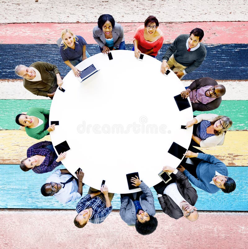 Diverse People Friends Digital Device Technology Concept Stock Photo ...