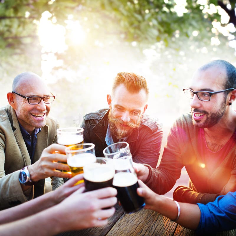 Diverse People Friends Hanging Out Drinking Concept Stock Photo - Image ...
