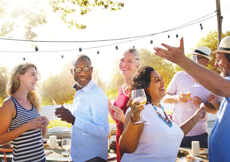 Diverse People Group Party Celebration Concept Stock Image - Image of ...