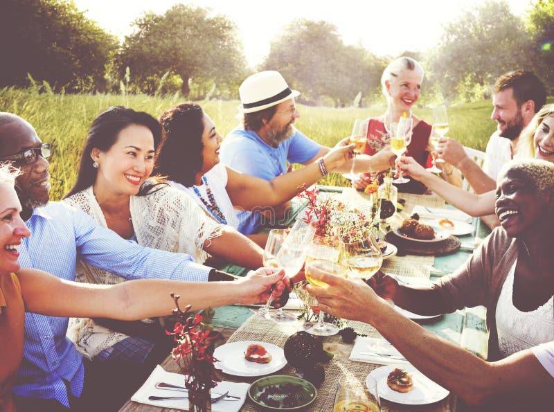 Diverse People Hanging Out Drinking Concept Stock Photo - Image of ...