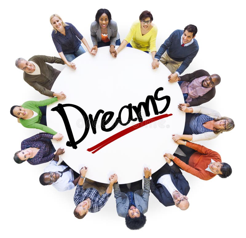 Multiethnic Group Hands Holding Dreams Stock Photos - Free & Royalty ...