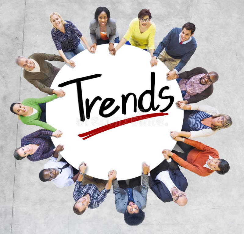 Trends concept on a tablet stock photo. Image of strategy - 222258404