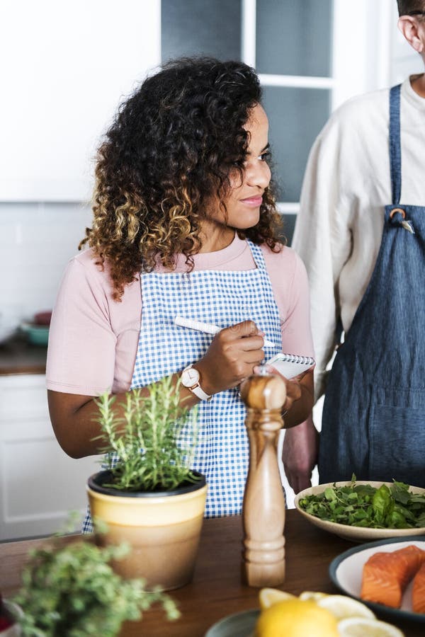 Diverse People Joining Cooking Class Stock Photo - Image of house ...
