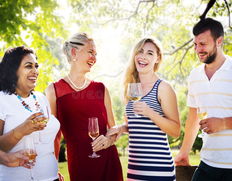 Diverse People Party Togetherness Friendship Concept Stock Image ...