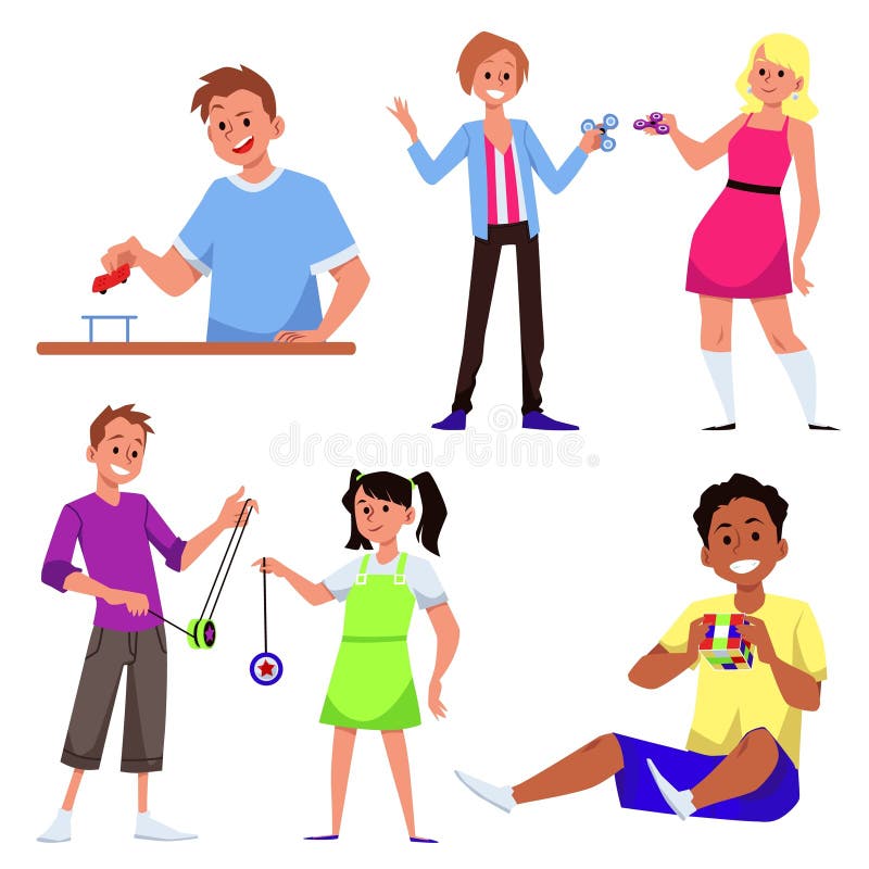 Adults Playing Games Stock Illustrations – 147 Adults Playing Games ...