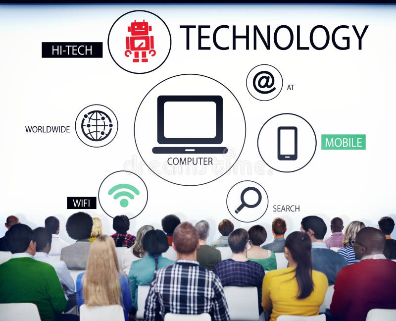 Diverse People in a Seminar about Technology Stock Photo - Image of ...