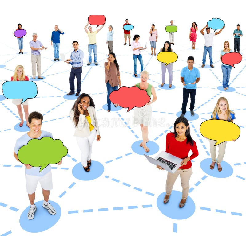 Diverse People and Social Networking Concepts Stock Image - Image of ...