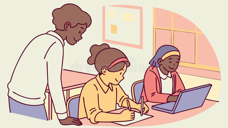 Collaborative Learning: Students Work Together on a Group Project or Assignment Using Online ...