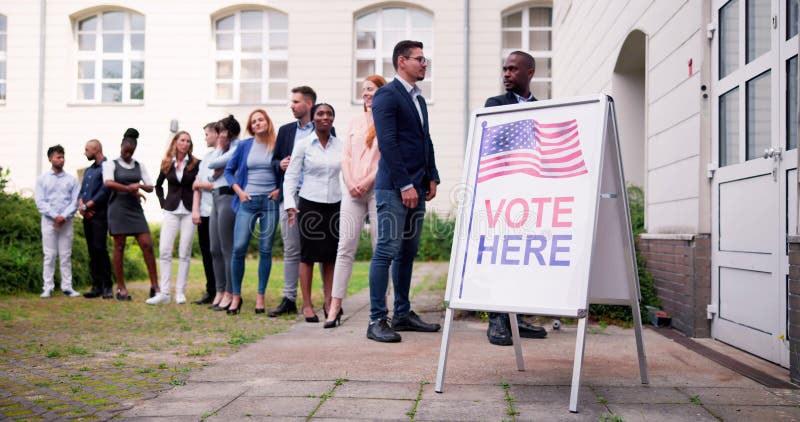 Diverse People at Voting Booth Stock Photo - Image of politics, booth ...