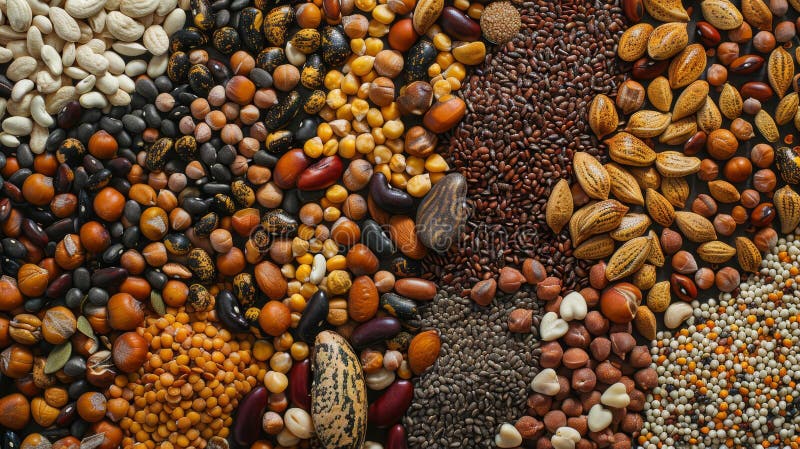 Diverse Plant Based Protein Sources a Realistic Display of Assorted ...