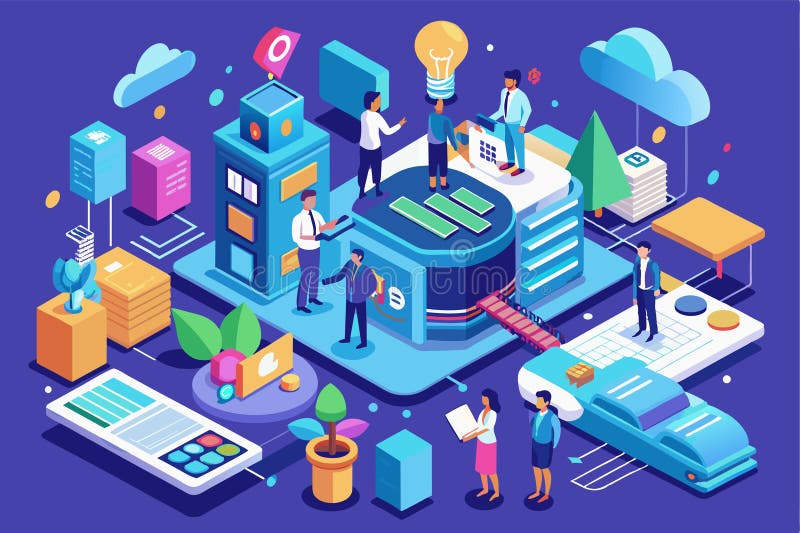 Diverse Professionals Collaborate on Customizable Business Solutions ...