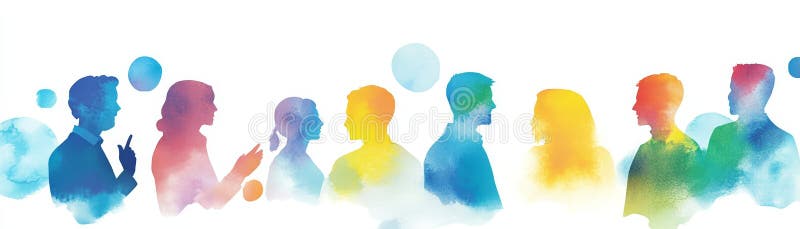 A Diverse Queue, People Patiently Waiting in Line for an Unknown Event ...