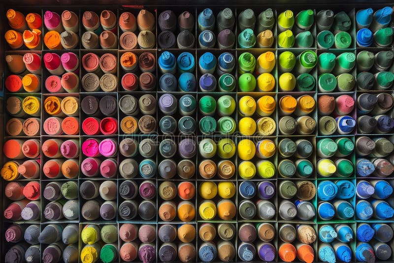 Diverse Range of Crayons in Various Colors in a Single Container, a Box ...