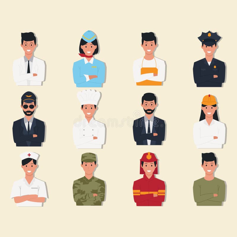 Diverse Range of Professional Figures Stock Photo - Image of collection ...