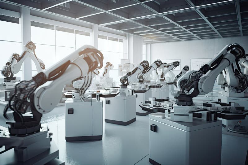 Diverse Range of Robotic Arms Assembling a Variety of Different ...