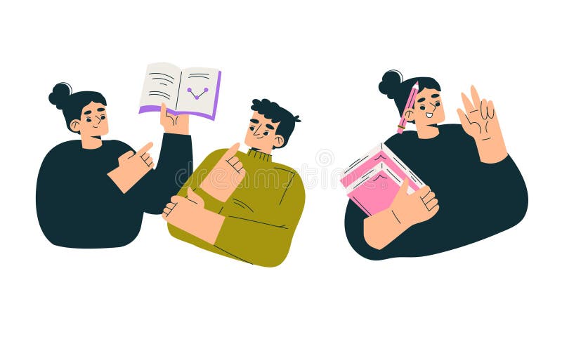 Diverse Readers Actively Engaged in Continuous Learning and Meaningful Discussion Together Stock ...