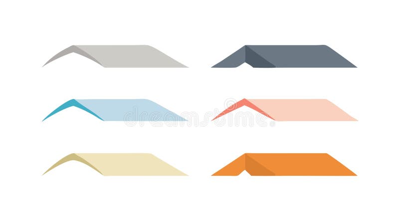 Diverse Roof Profiles and Shingles, Architectural Building Elements, Vector Design Generative AI ...