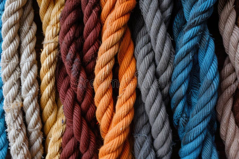 Diverse Ropes Connected Together As Symbol for Cooperation and Working ...