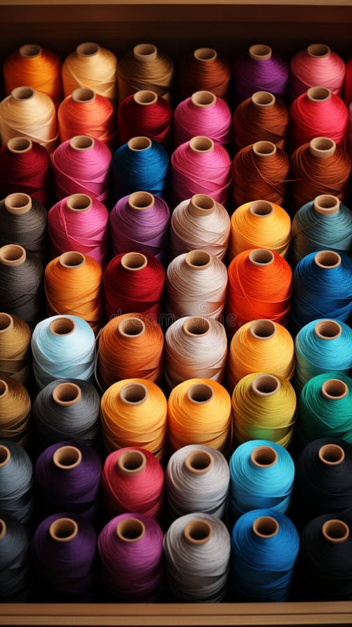A Diverse Selection of Colorful Threads Presented in a Comprehensive ...