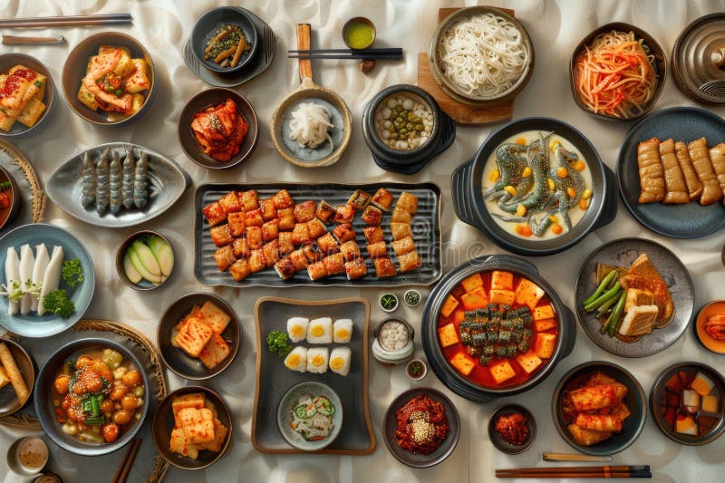 Diverse Selection of Food Items, Perfect for Food Blogs or Restaurant ...