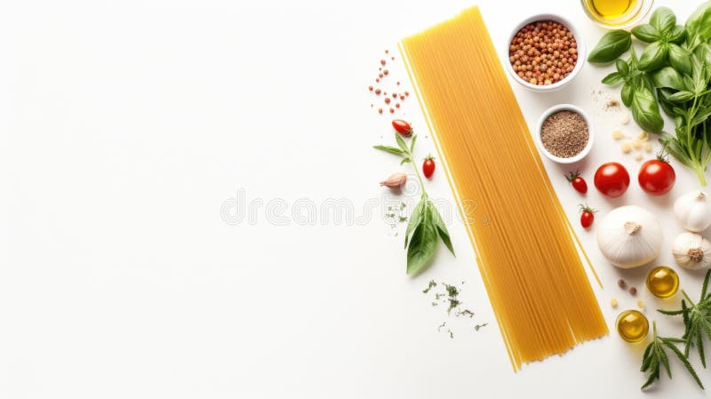 A Diverse Selection of Food Items on a White Table. Ideal for Food ...
