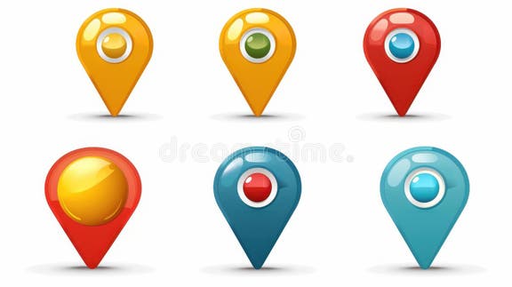 A Diverse Set of Map Pointers, Perfect for Marking Locations with Style ...