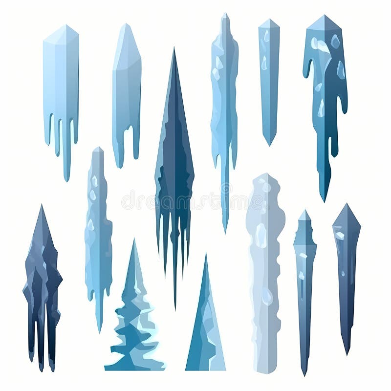Stylized Icicles Stock Illustrations – 159 Stylized Icicles Stock ...